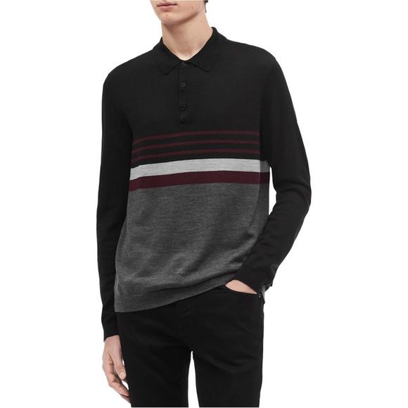 Calvin Klein | Shirts | Calvin Klein Mens Colorblock Rugby Polo Shirt ...